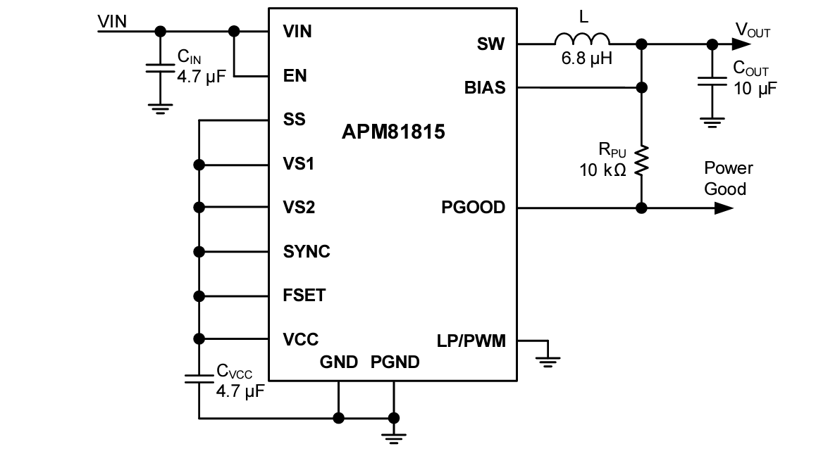 APM81815 Synchronous Buck Regulator - Allegro MicroSystems | Mouser